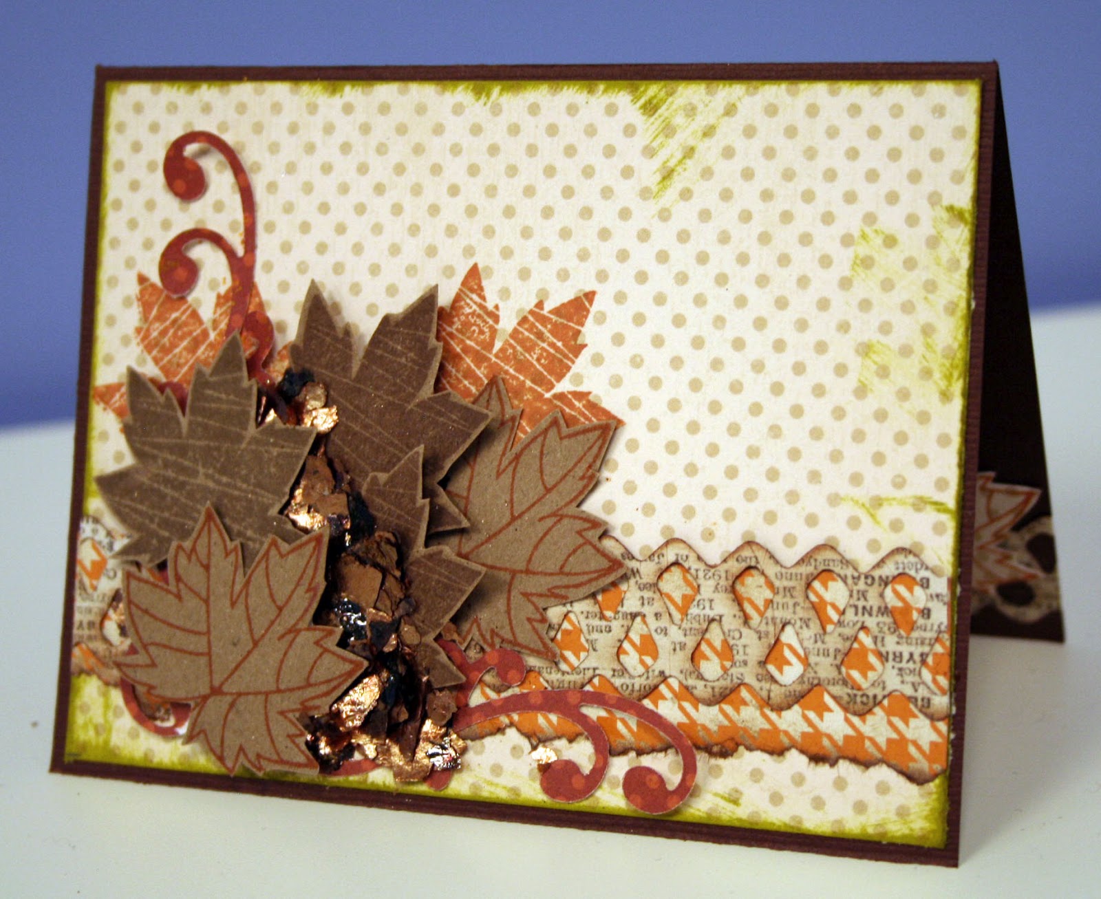 Oh My Crafts Blog: Fall Leaves Card