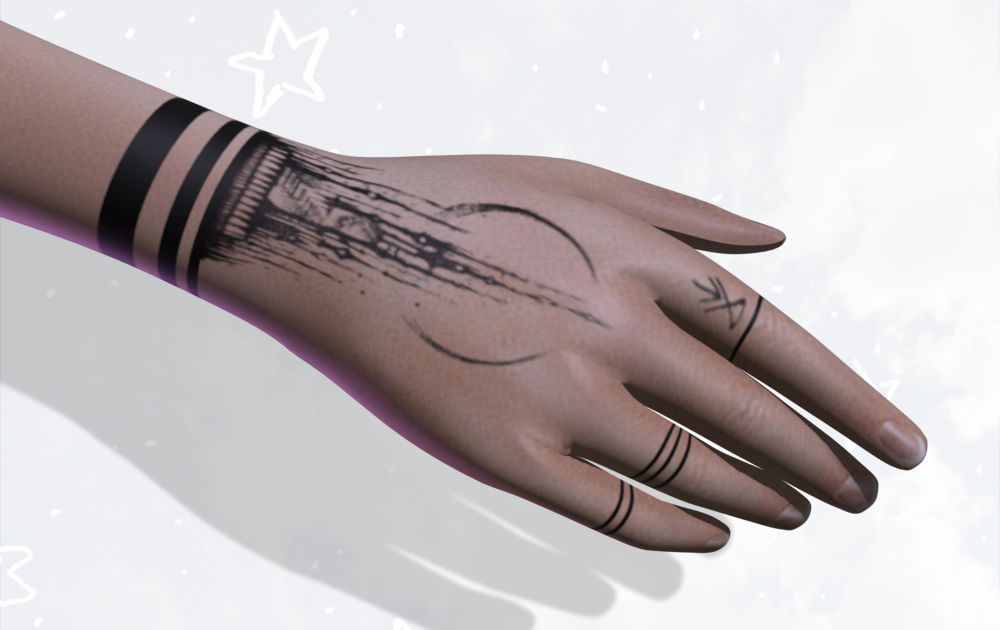 Thomas right hand tattoo