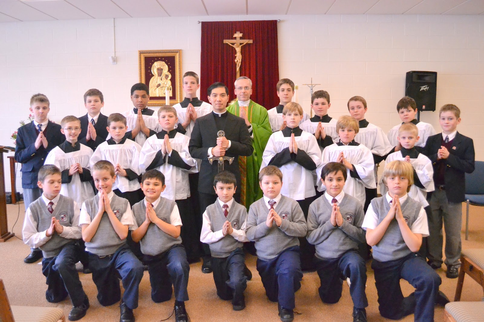 Everest Academy Lemont Blog: Knights of the Altar Induction Ceremony