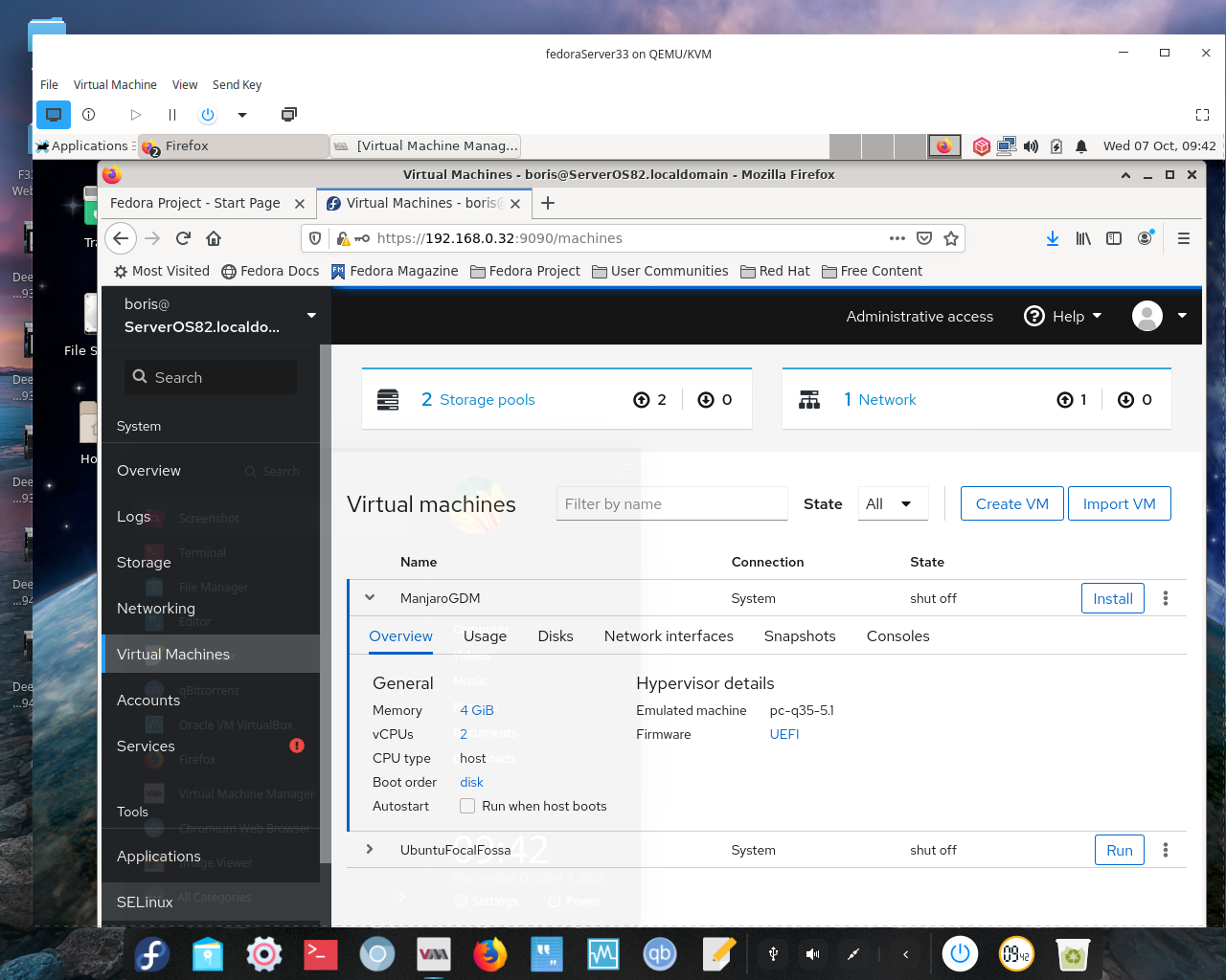 Openstack RDO && KVM Hypervisor: Attempt to evaluate Cockpit Web ...