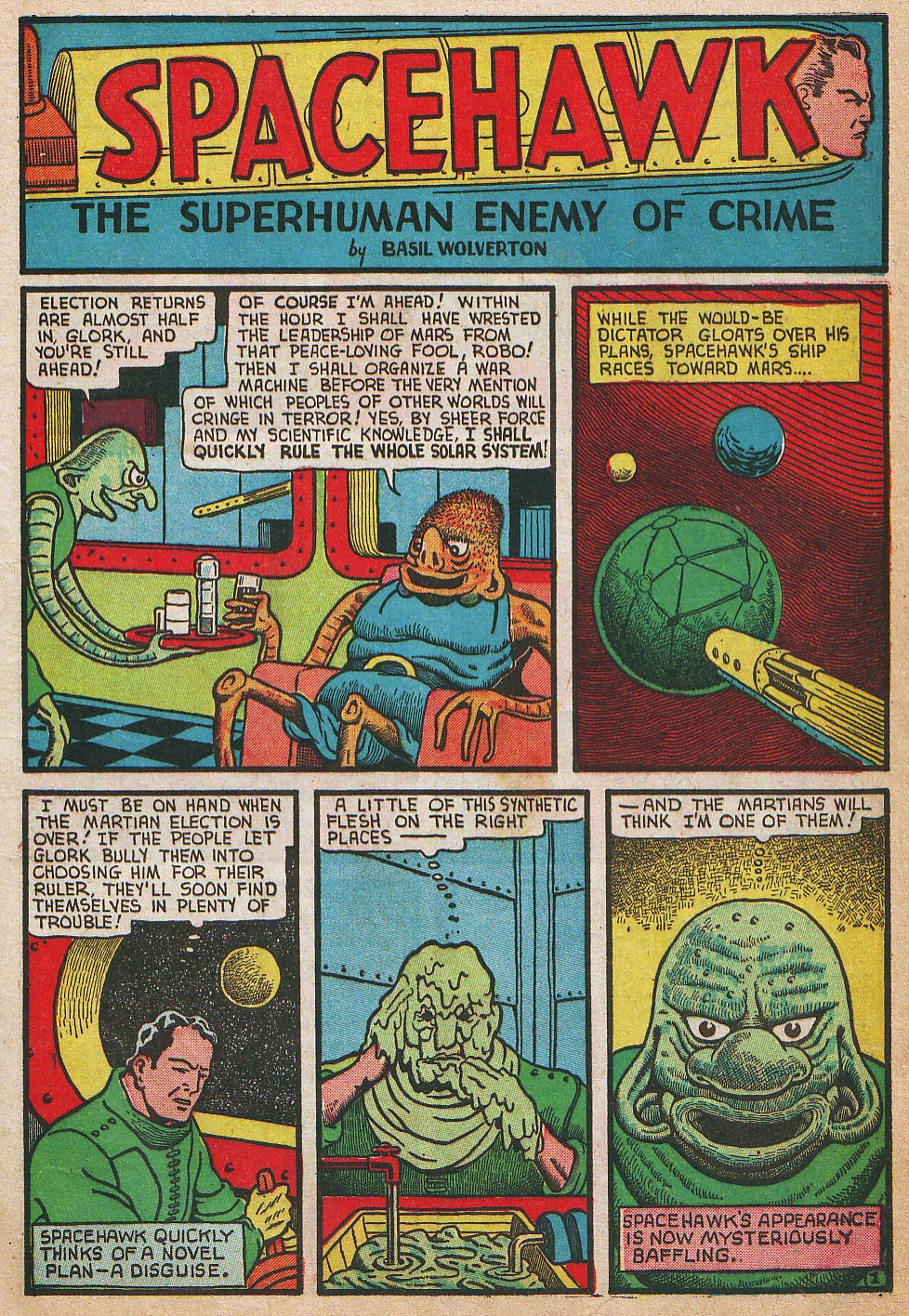 Crawljammer: Inspirational Image: Basil Wolverton's Spacehawk