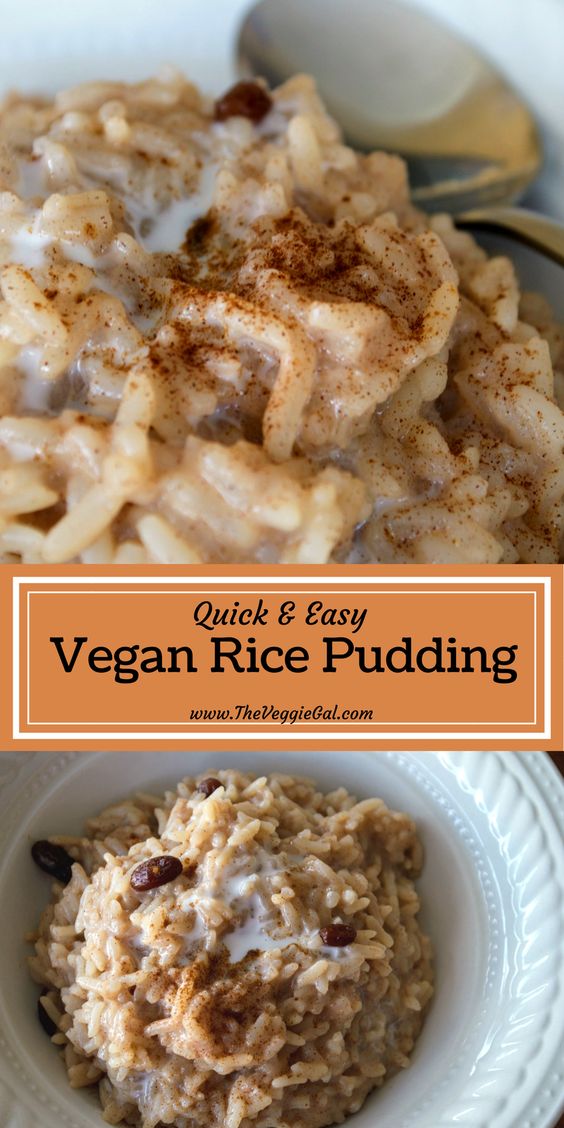 VEGAN RICE PUDDING - Good Eat