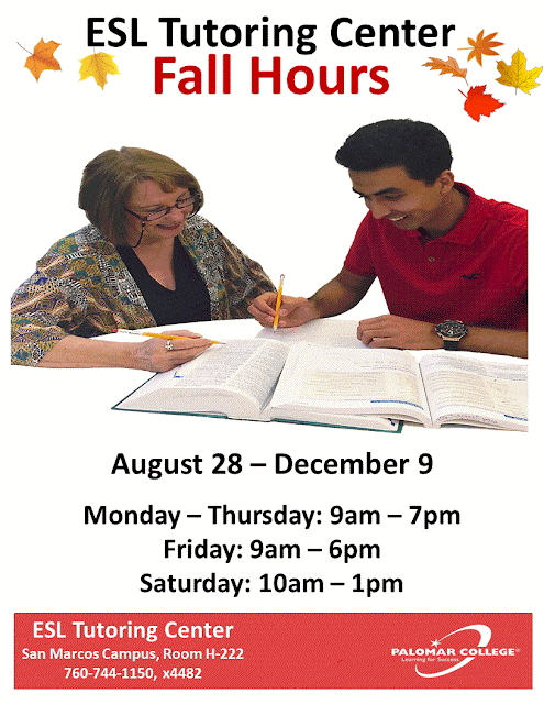 The ESL Dept. Blog: Tutoring News