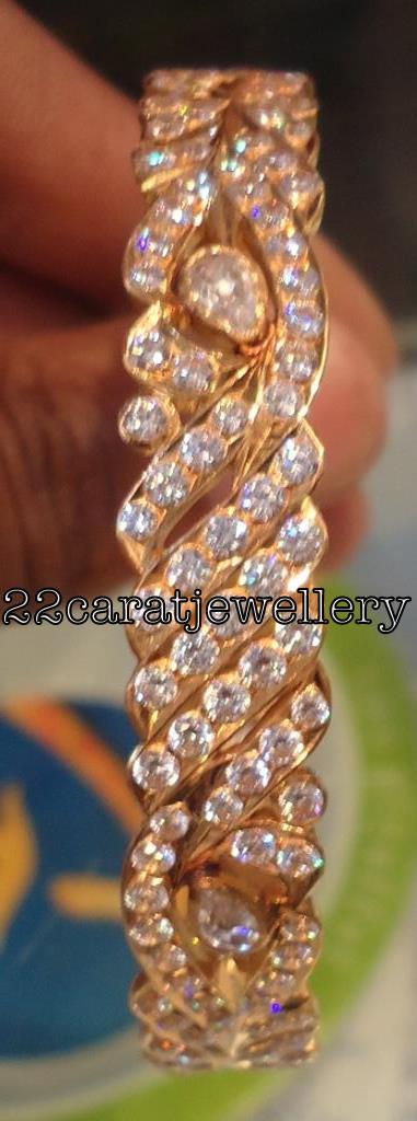 CZ Heavy Bangles - Jewellery Designs