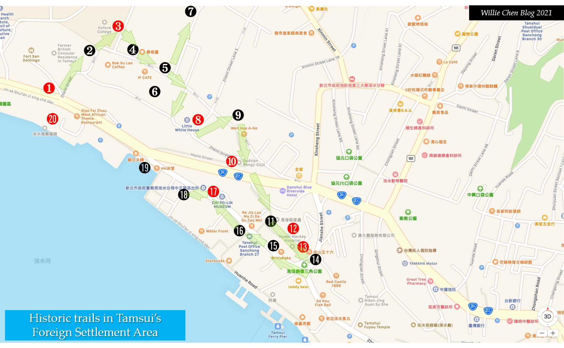 My Bits of Historic Trails of Tamsui's Foreign and Han Chinese quarters