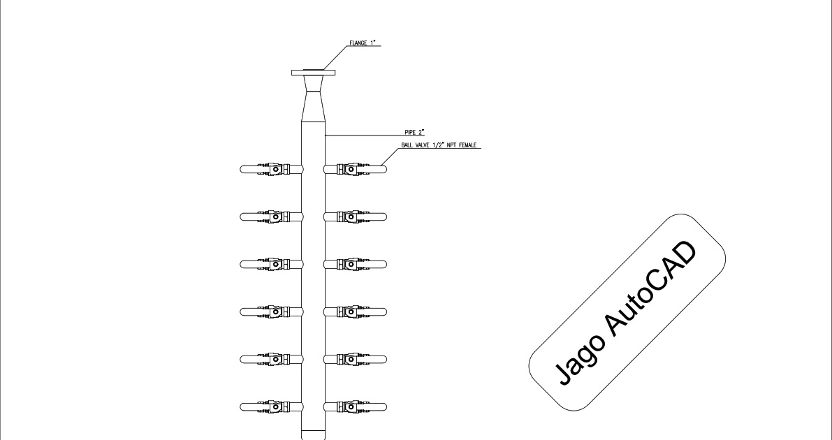 Download Air Manifold DWG AutoCAD Free