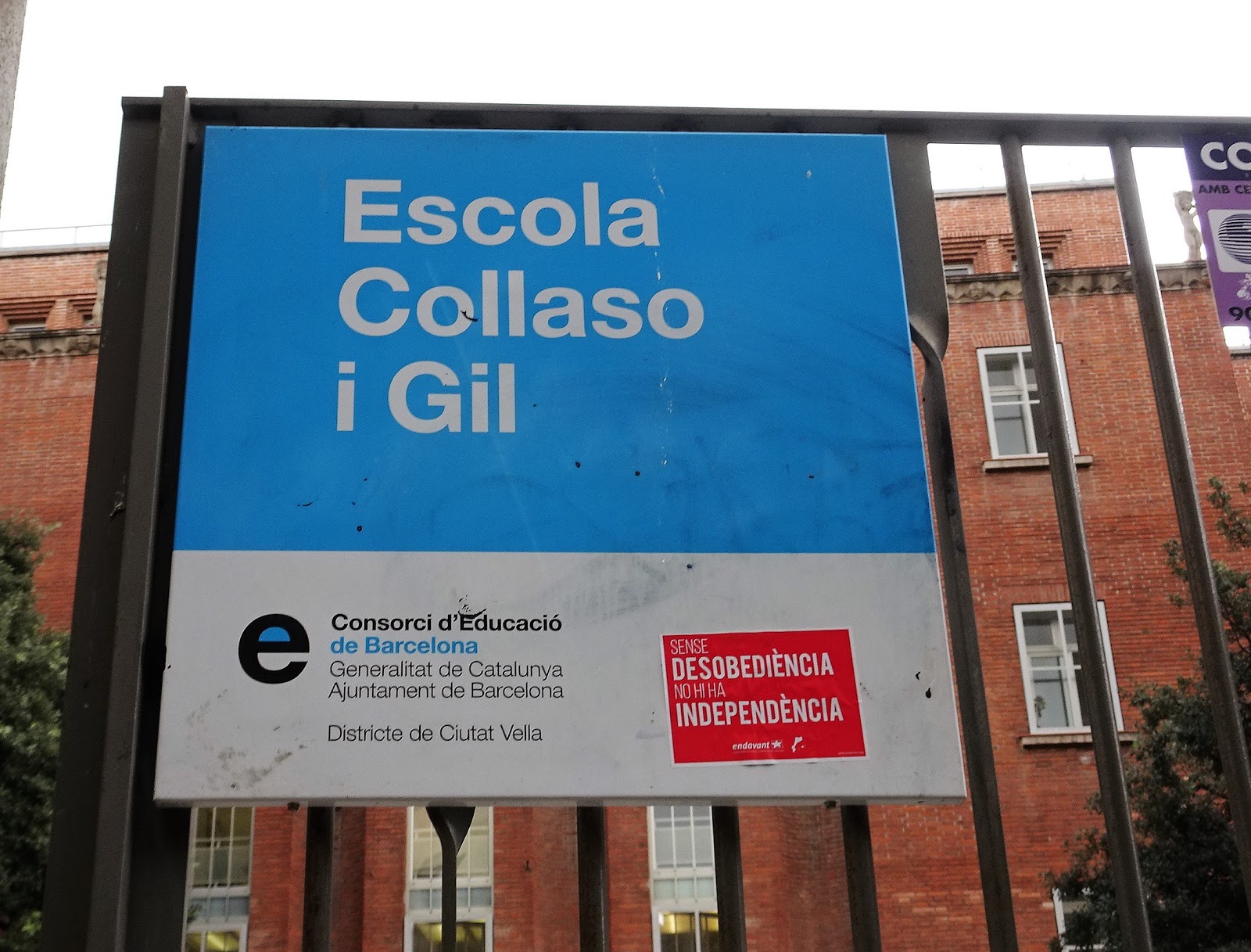 Redescubriendo Barcelona y más allá: 04/10/2017 Grup Escolar Collaso i ...