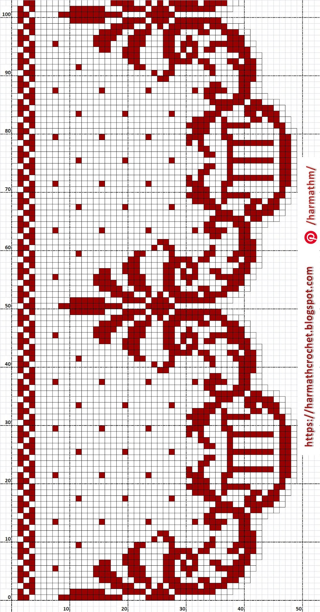 Filet - Crochet Patterns: Filet - crochet lace 435/a