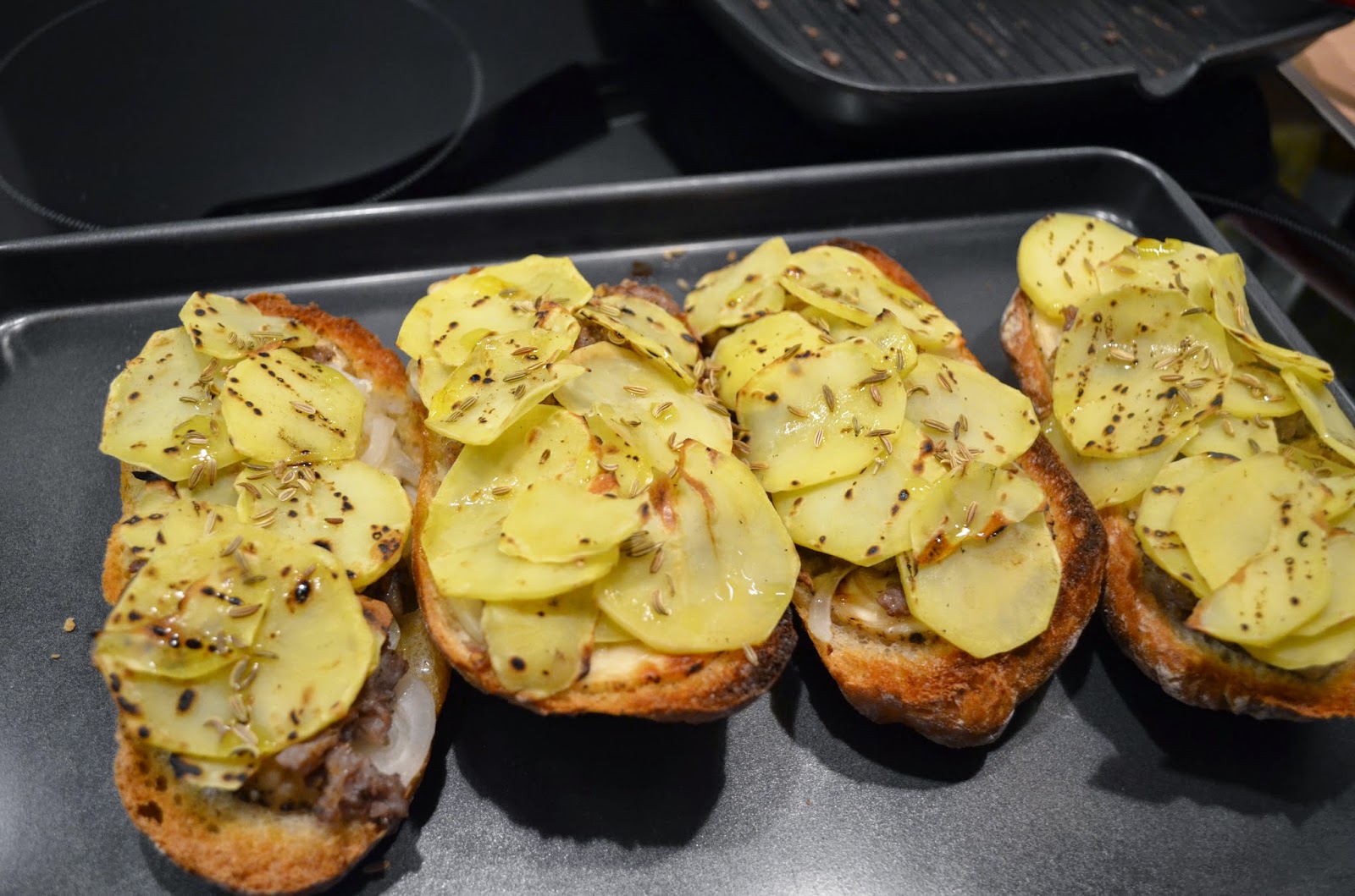 Maltese Sausage and Potato Ftira ~ Stuff and Spice