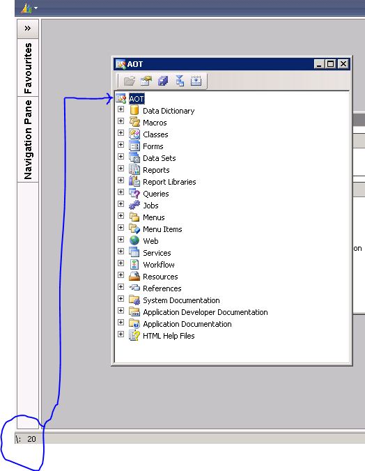 Microsoft Dynamics Ax: AOT elements in (Application Object Tree) AX 2009