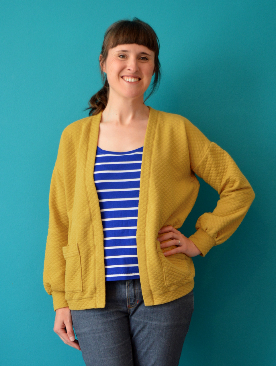 'So, Zo...': All The Quilted Mustard Cardigans