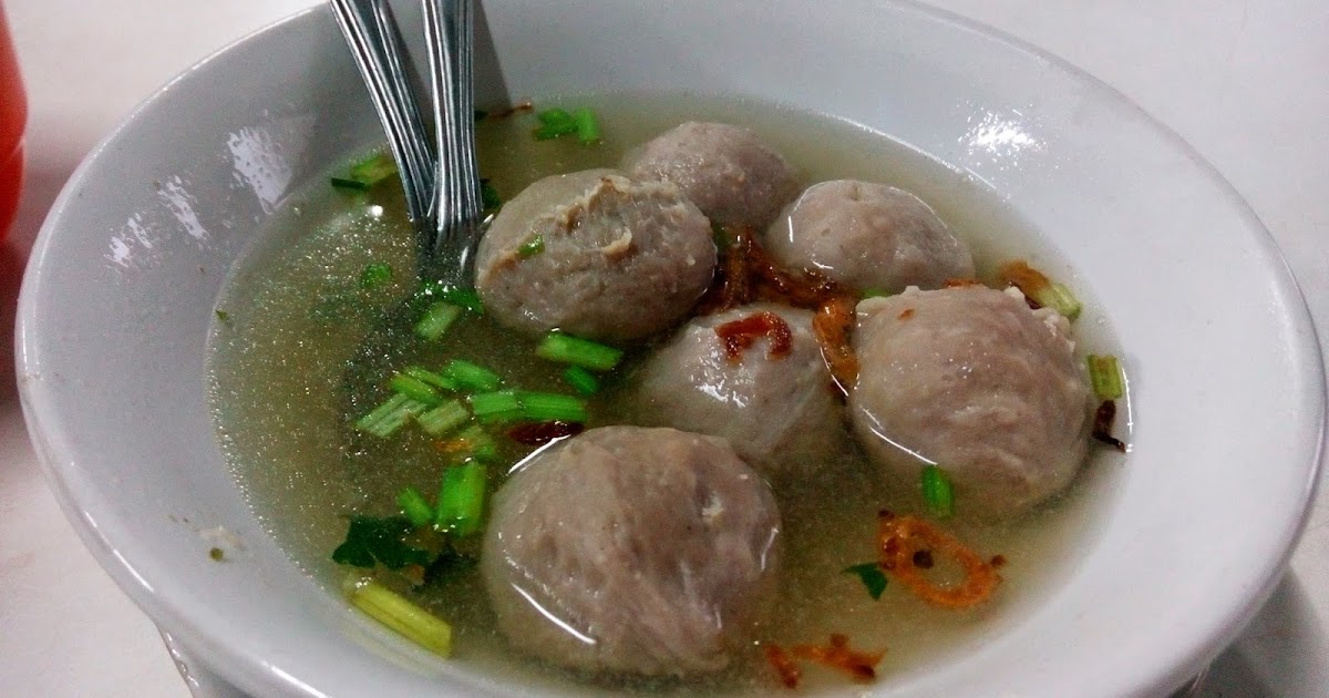Famous Food Of Indonesian Bakso Sapi Meatball Indonesian Soup
