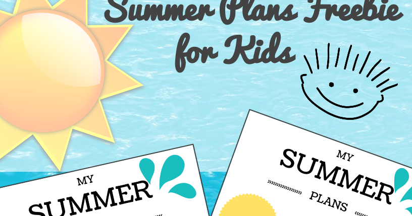 Summer Plans Freebie for Kids
