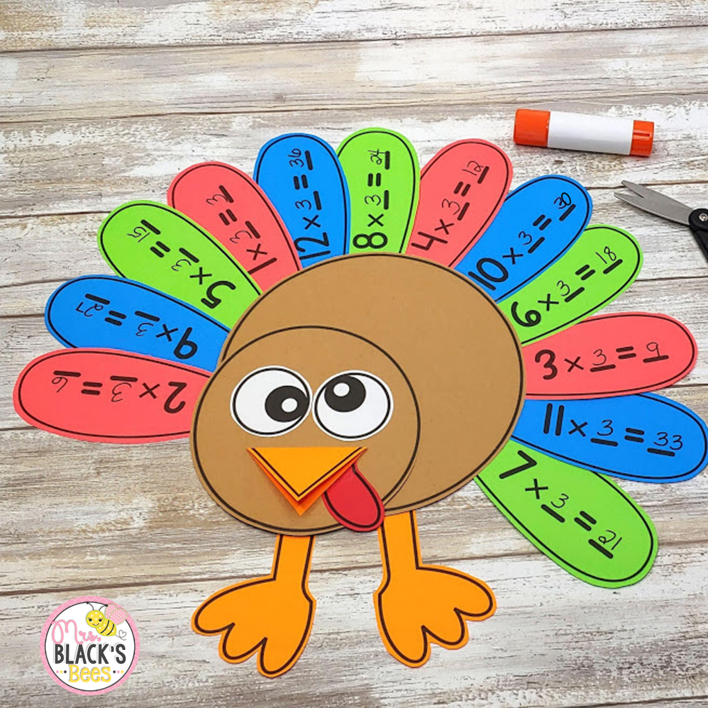 Thanksgiving Turkey Craft | Mrs. Black's Bees