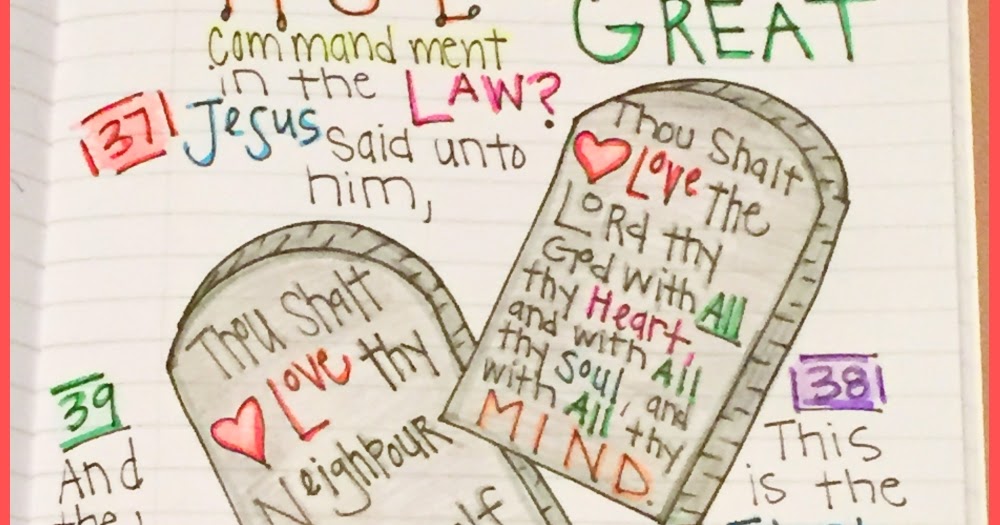 Life's Journey To Perfection: "Ponderize" Week 29: Matthew 22:36-39