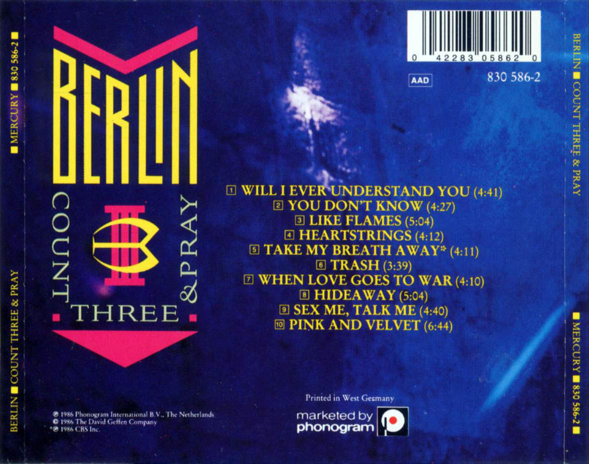 Classic Rock Covers Database: Berlin - Count Three & Pray (1986)