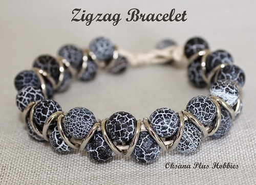 Zig Zag Jump Ring Beaded Bracelet Tutorial / The Beading Gem
