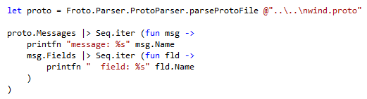 Taggart Software Parsing A Protocol Buffers Proto File In F