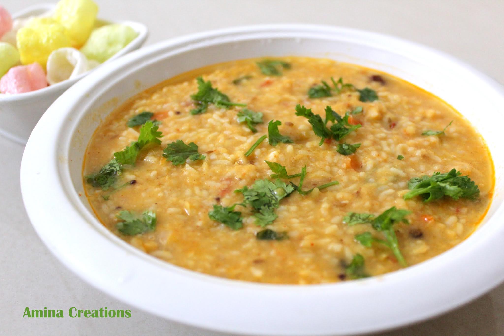 AMINA CREATIONS: SARAVANA BHAVAN HOTEL STYLE SAMBAR SADAM/ SAMBAR RICE