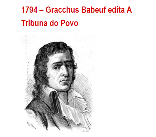 Pravda Ilheu: Gracchus Babeuf o percursor das lutas do proletariado ...