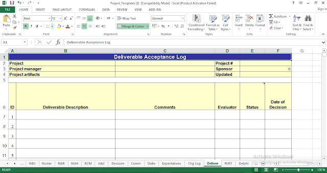 Project Management Template Excel