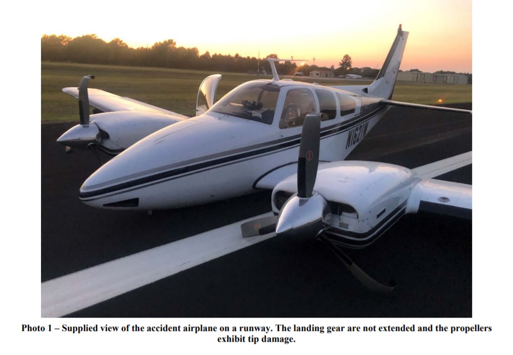 Kathryn's Report: Landing Gear Not Configured: Beech 95-B55 (T42A ...