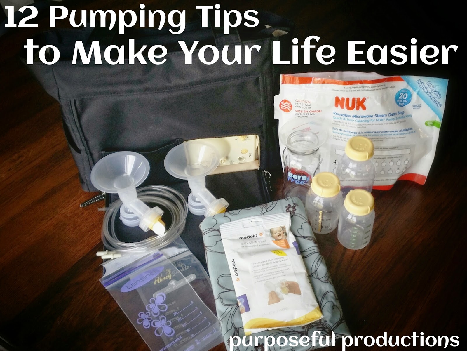 Purposeful Productions: 12 Pumping Tips to Make Your Life Easier