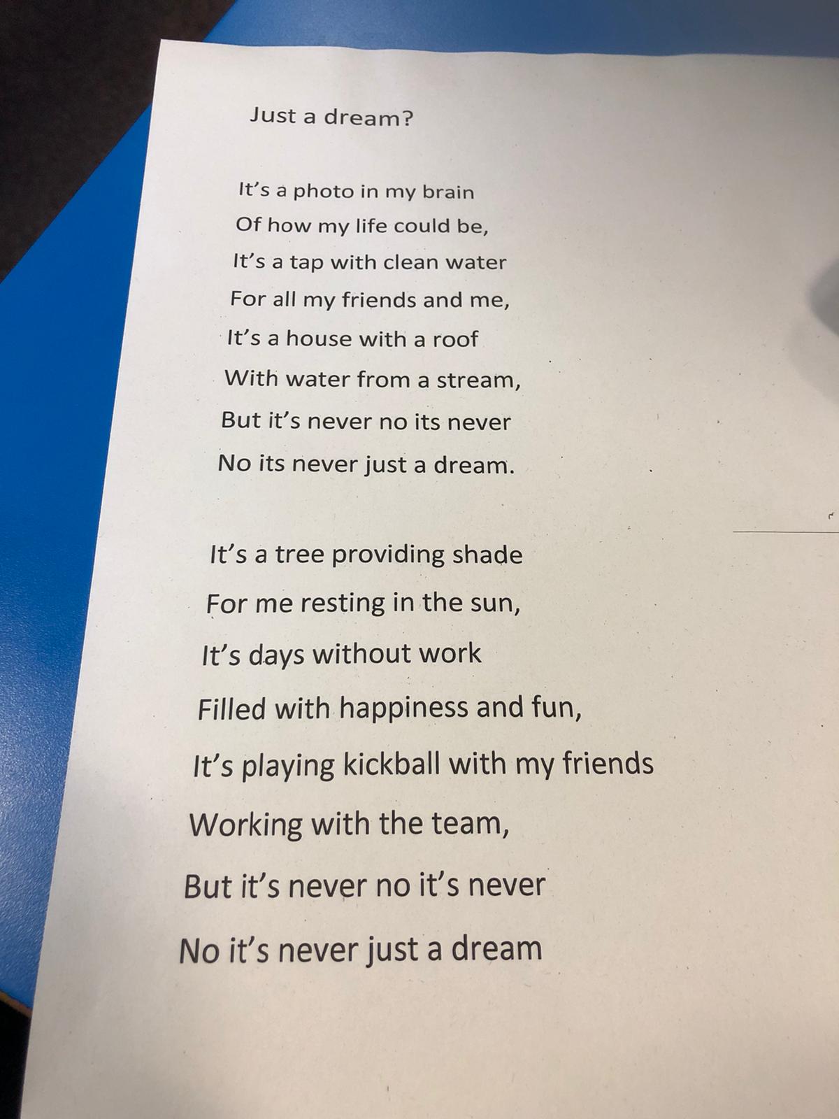 Joshua Seigal's Blog: FANTASTIC POEMS FROM YR6, ST DUNSTAN'S SCHOOL