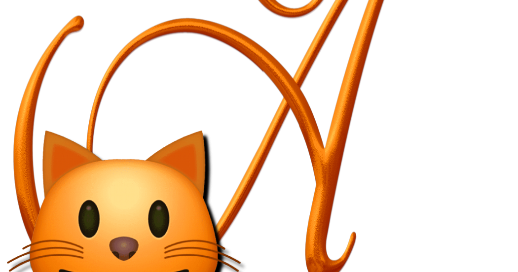 M. Michielin Alphabets: CAT EMOTICON EMOJI ALPHABET PNG