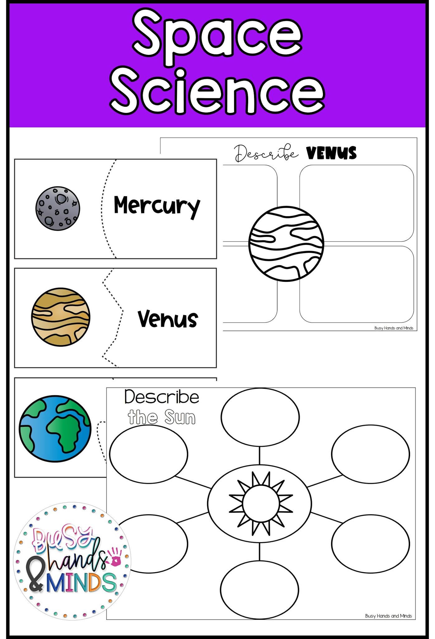 Space Unit of Study for Kindergarten and 1st Grade | Busy Hands and Minds