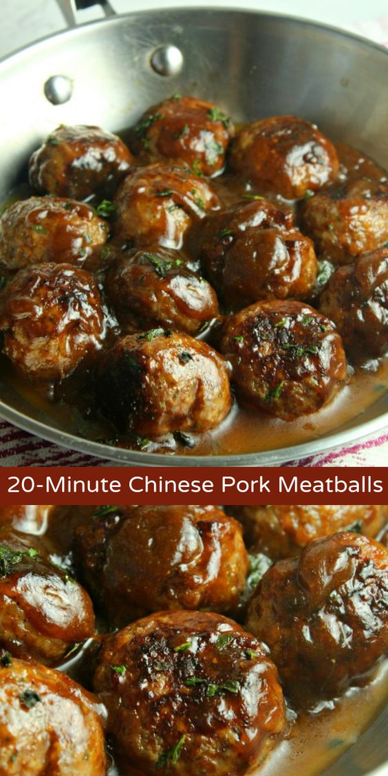 20 Minute Chinese Pork Meatballs Delecious Easy Recipes