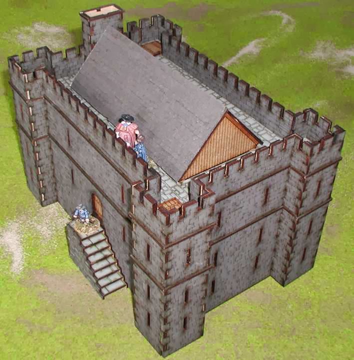 Tabletop Fix: Sally 4th - 28mm Scale 3 Story Norman Keep Kit