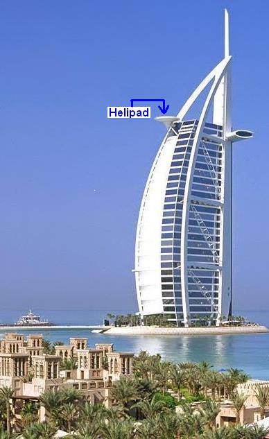Helipad Structure of Burj Al Arab
