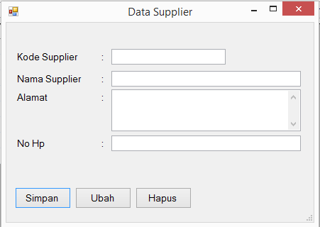 Belajar Visual Studio .Net: Lesson 3 : Tambah, Ubah, Hapus Pada Form ...