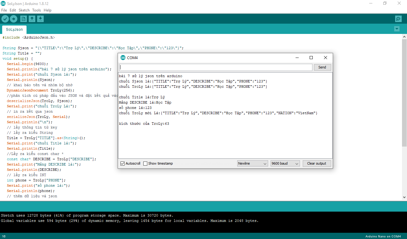 Bài 7. Hưỡng Dẫn Tự Học Esp8266. Tìm Hiểu Và Cách Sử Dụng Json 6 Cho ...
