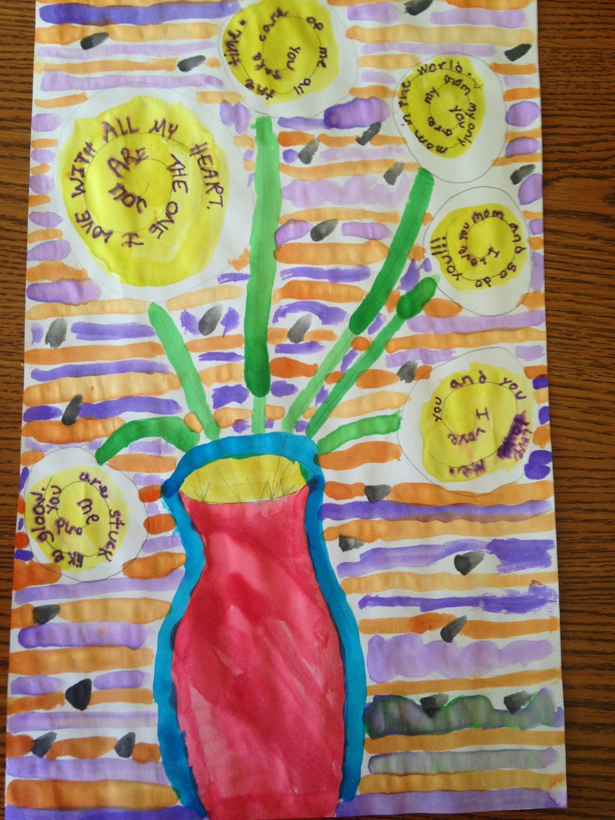 Easy Mother's Day Art Project - Teaching Tales Along the Yellow Brick Road