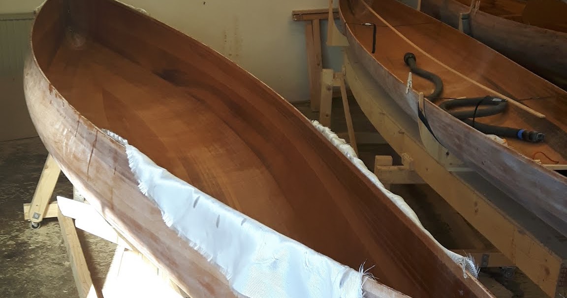 Lod is building an Ashes Solo Day singel canoe: Inside laminated