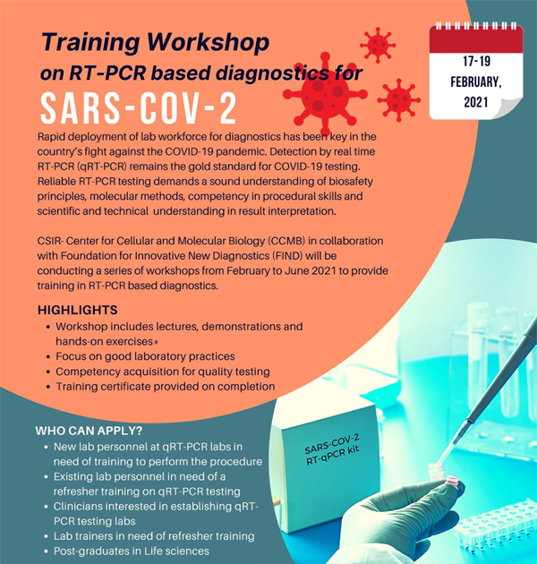 CCMB Workshop on RT-PCR based diagnostics for SARS-COV-2 | 17-19 ...