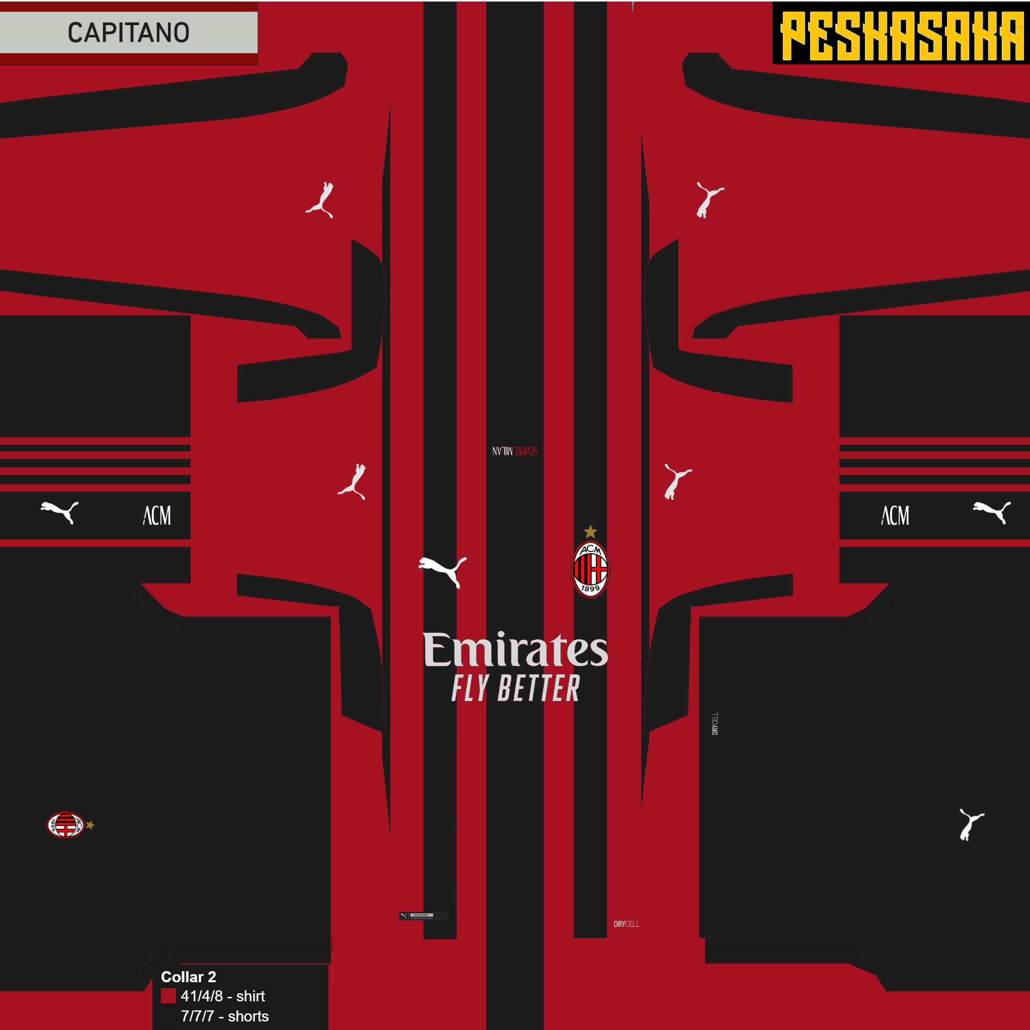 Kit AC Milan Efootball PES 2021