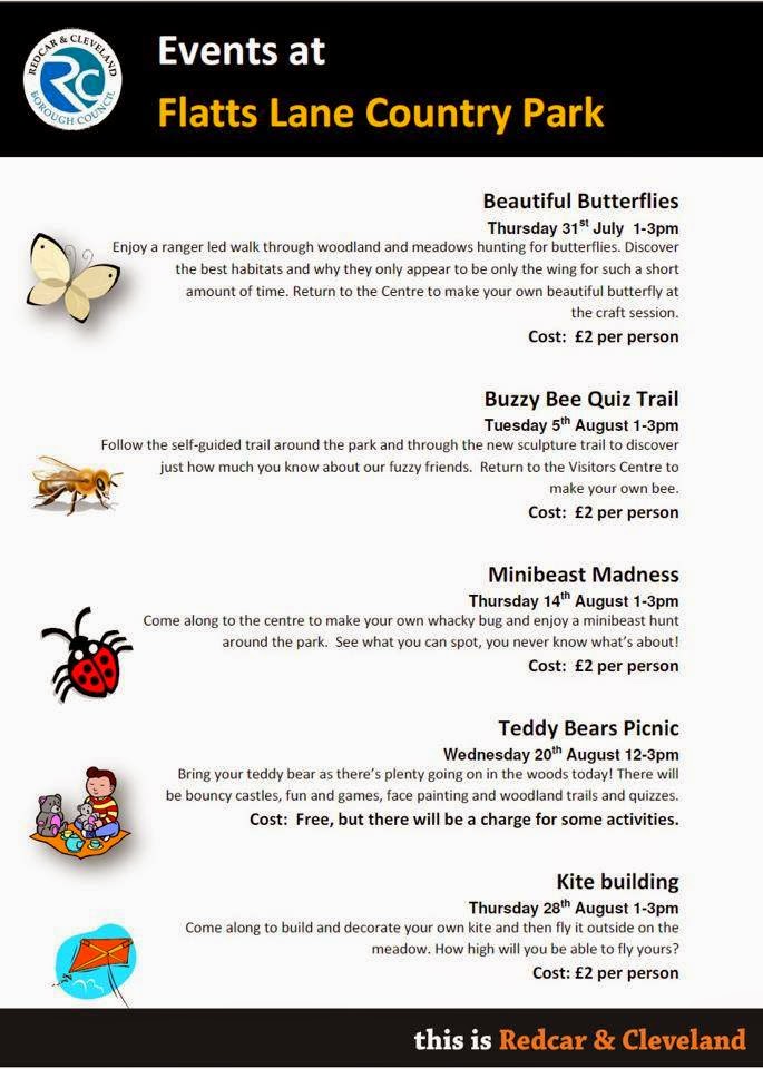 Redcar, North Yorkshire, UK.: Flatts Lane Country Park Summer Events ...