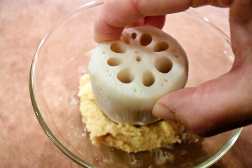 Recipes for Tom: Karashi renkon / deep-fried lotus root with mustard ...