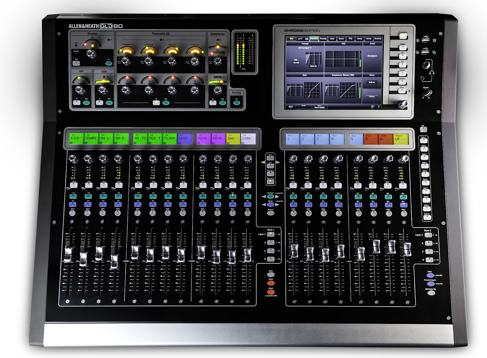 GLD-080 BK MIXER DIGITAL ALLEN & HEATH | CANAL AUDIO LATAM