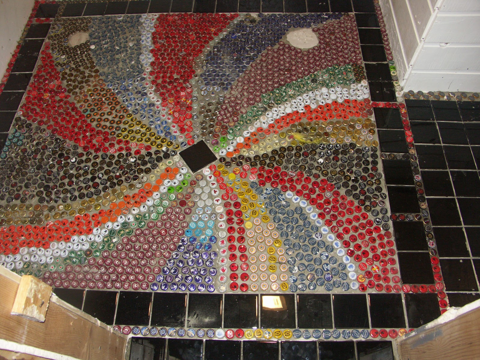 Our Irish Manor: Bottle cap floor progressive