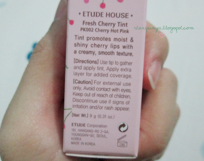 REVIEW: Etude House Fresh Cherry Tint — Ms. Rhea