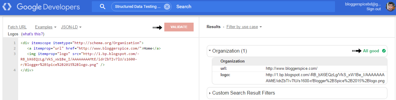 How To validate Blog and Organization logo by Schema Markup ...