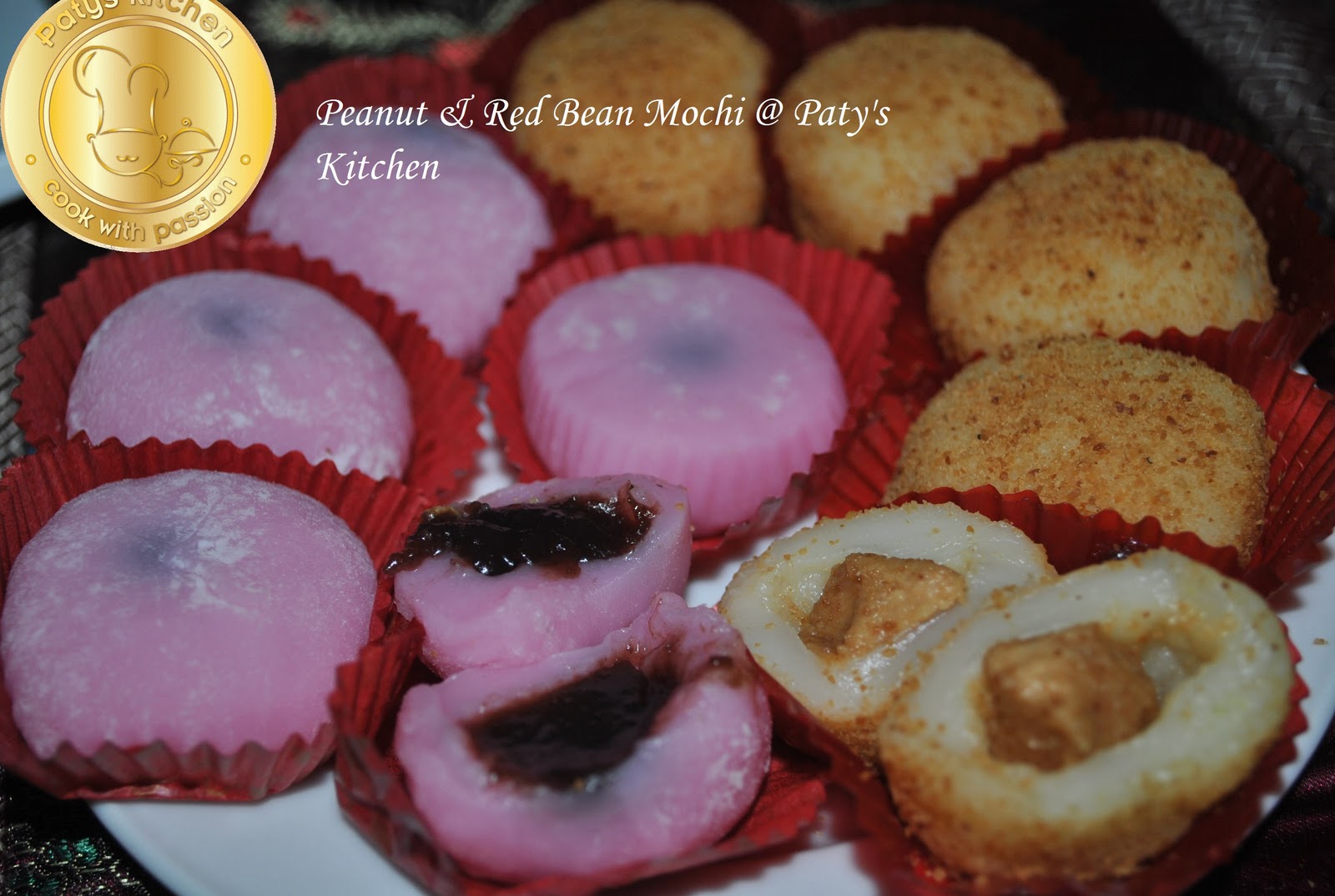 PATYSKITCHEN: RED BEAN MOCHI / MOCHI KACANG MERAH