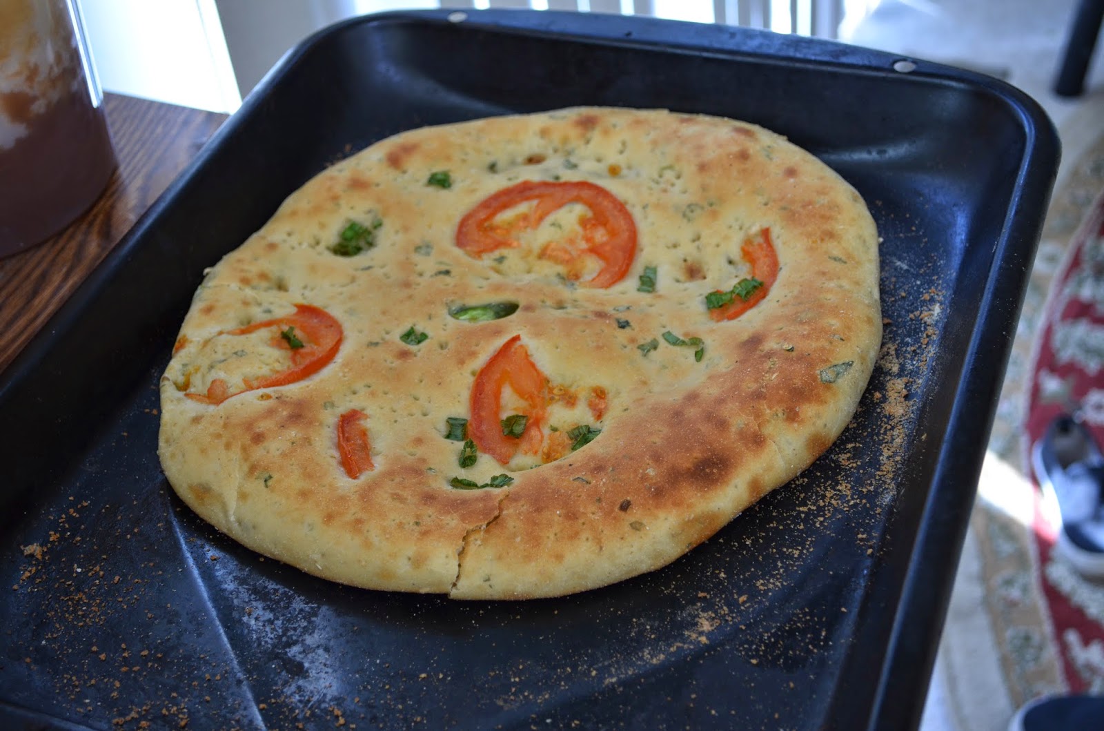 pakistani home cooking: Pashteeza /healthy peshawari pizza
