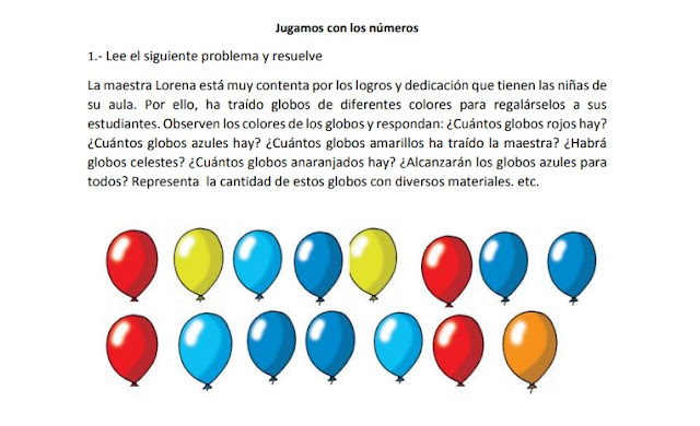 PRIMER GRADO EN AIP: JUGAMOS CON LOS NÚMEROS