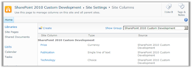 Learn with Parwej: SharePoint: Basics of Site Columns