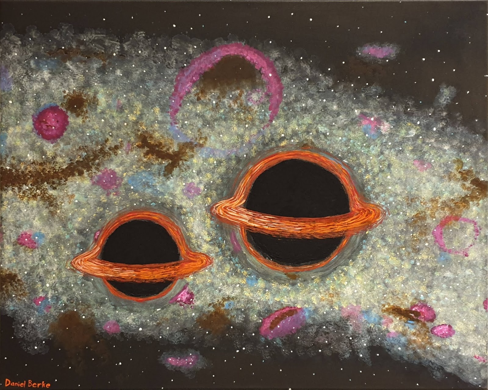 Daniel's Musings: Binary Black Holes: Painting “The Abyssal Dance”